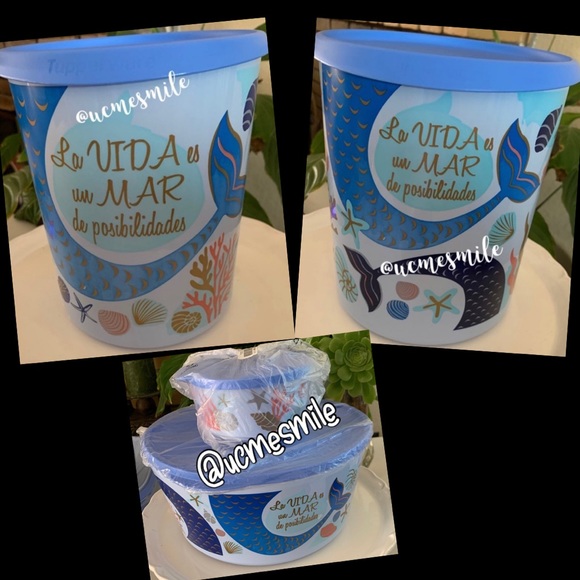 Tupperware | Kitchen | Tupperware Legacy One Touch Sea Mermaid Tails ...